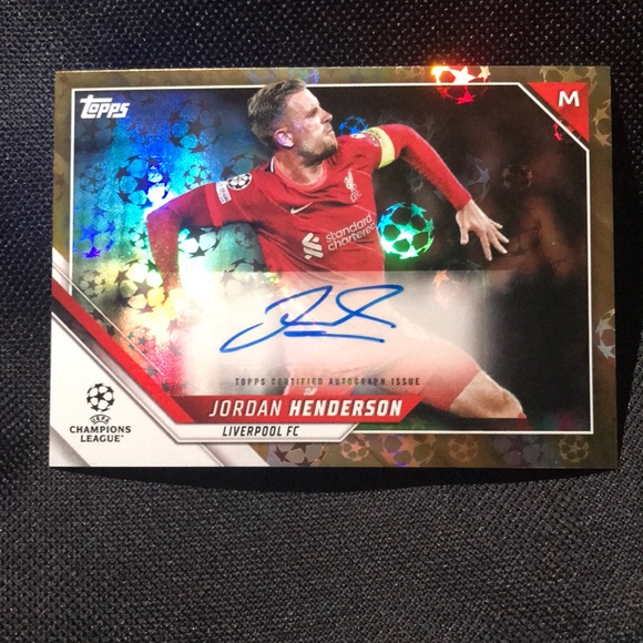 Toys | An Autographed Jordan Henderson Soccer Card 395 | Poshmark